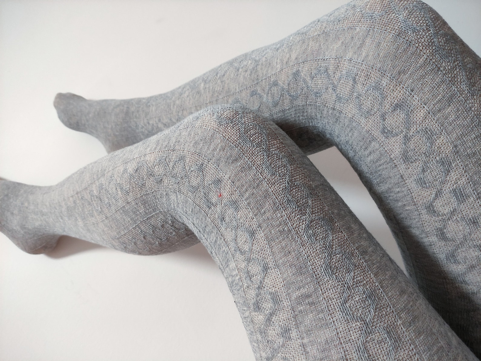 Cashmere Cotton Knitted Tights for Women. Thick Soft Winter High ...