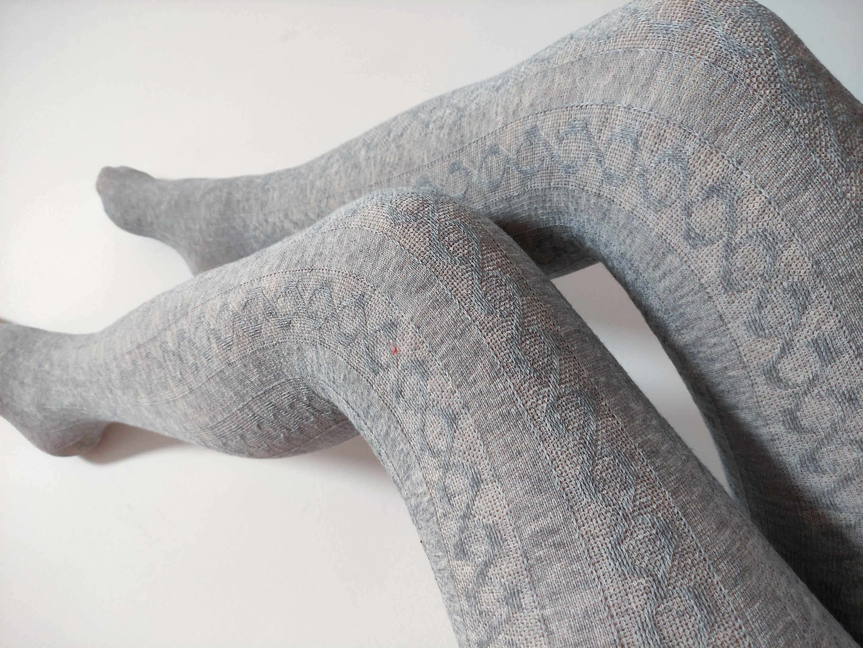 Cashmere Knitted Tights for Women. Thick Soft Winter High - Etsy