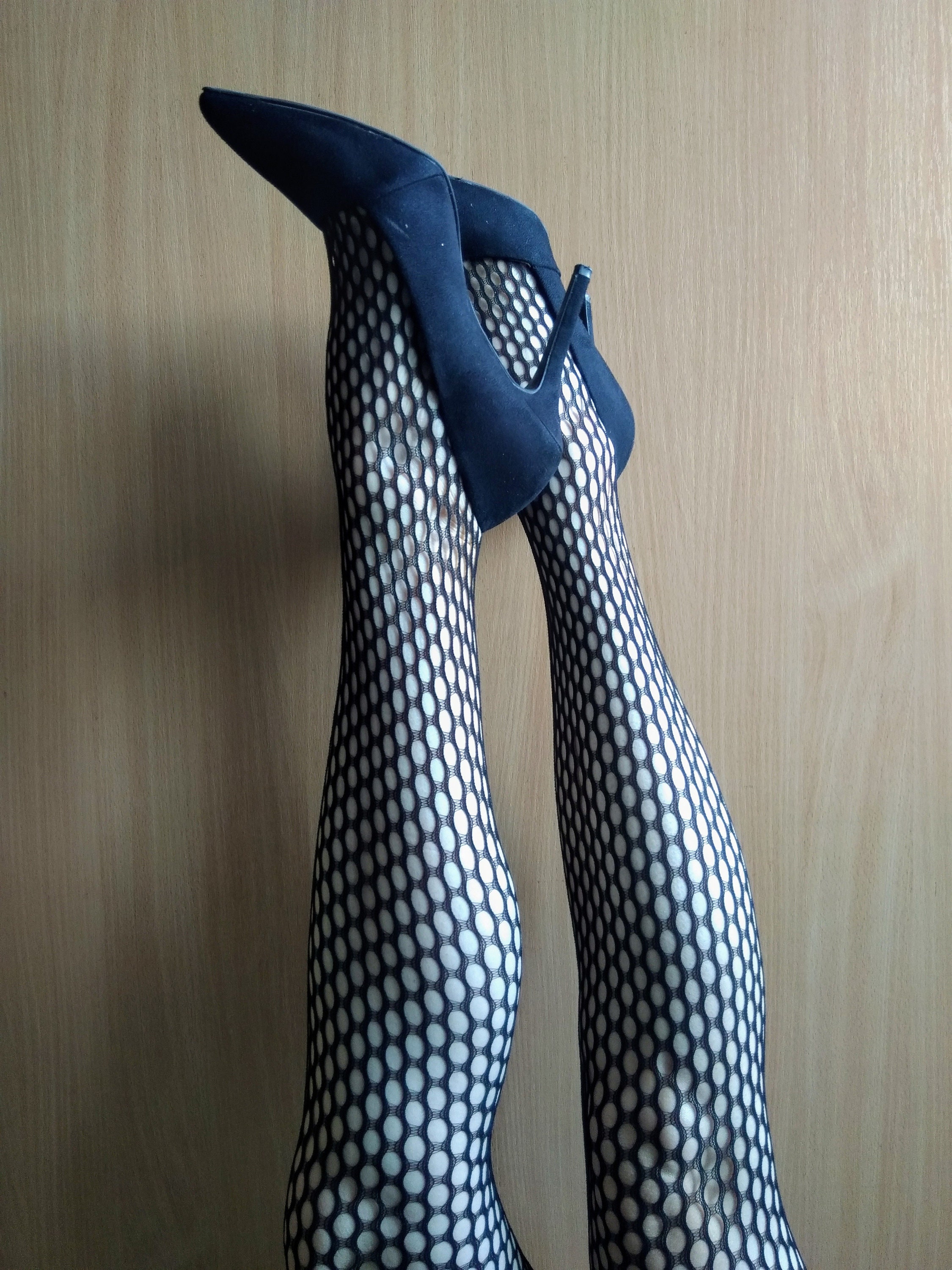 Knitted Fishnet Tights. Stretch New Sexy Mesh Black Tights. Mother's ...