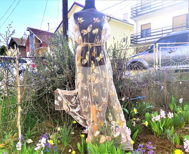 Transparent Tulle Prom Dress. Kaftan Dress Sheer Spring Summer - Etsy