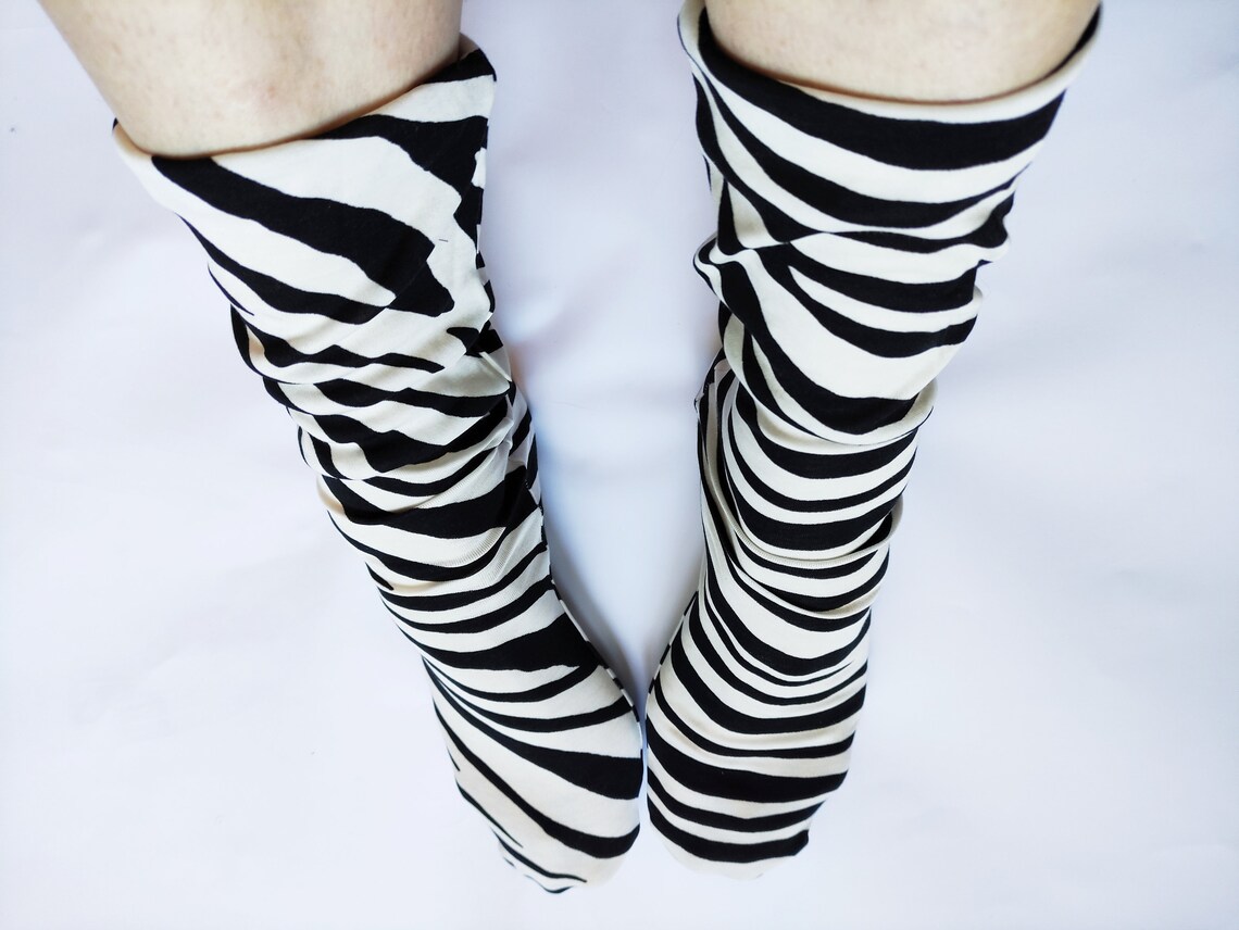 Zebra Printed Socks. New Cotton Soft Cute Cool Lolita Ankle - Etsy