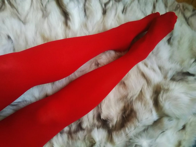Ballet Tights for Women. Red Spandex Microfiber Lolita Sexy - Etsy