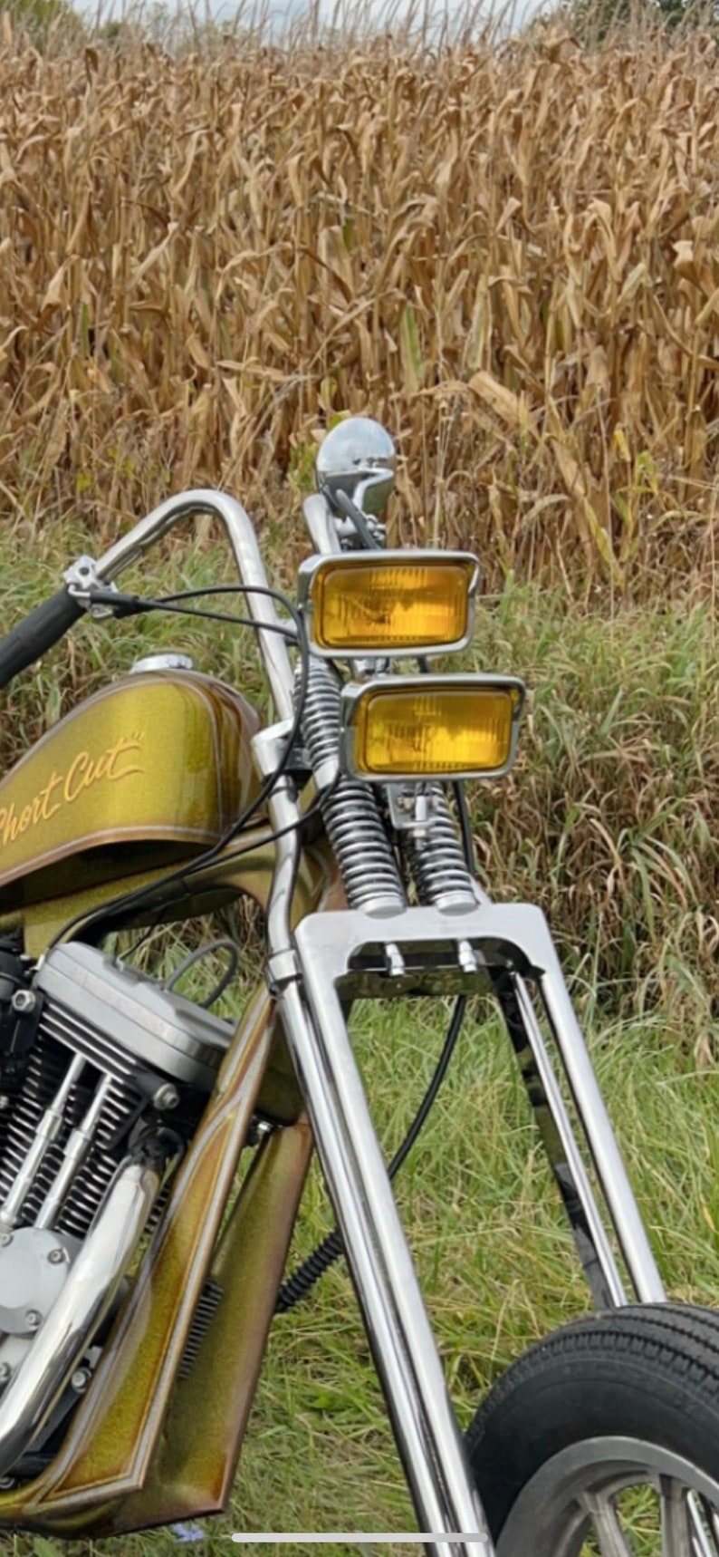 Chopper Dual Headlight Mount - Etsy