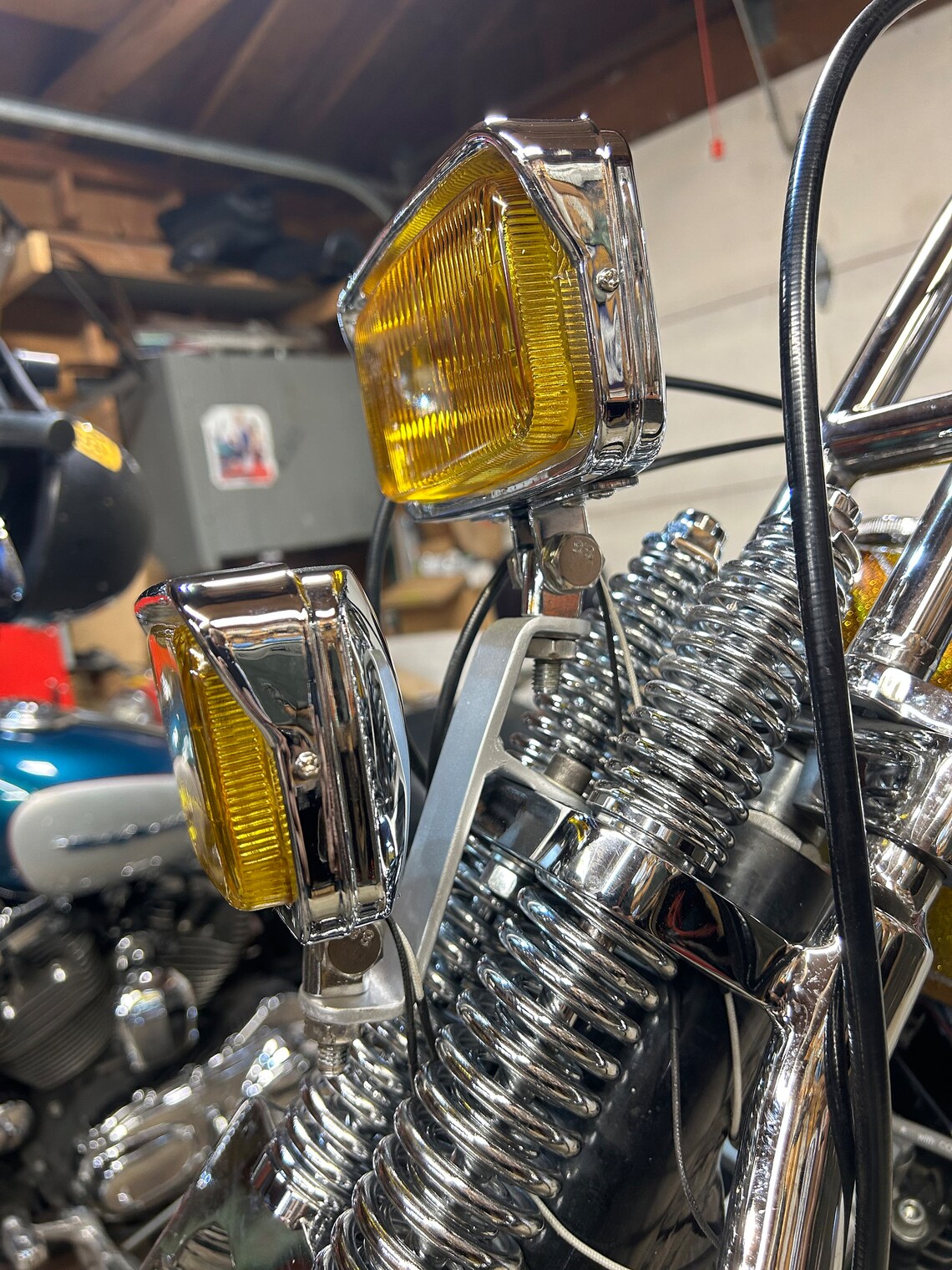 Chopper Dual Headlight Mount - Etsy