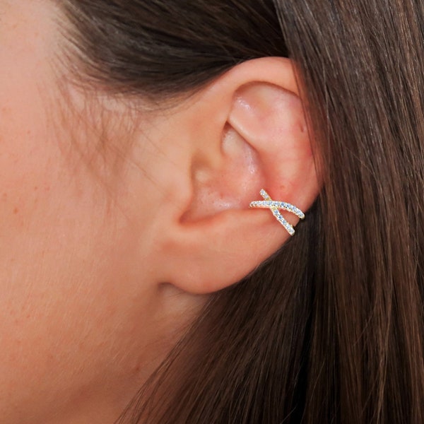Cross Ear Cuff - Etsy