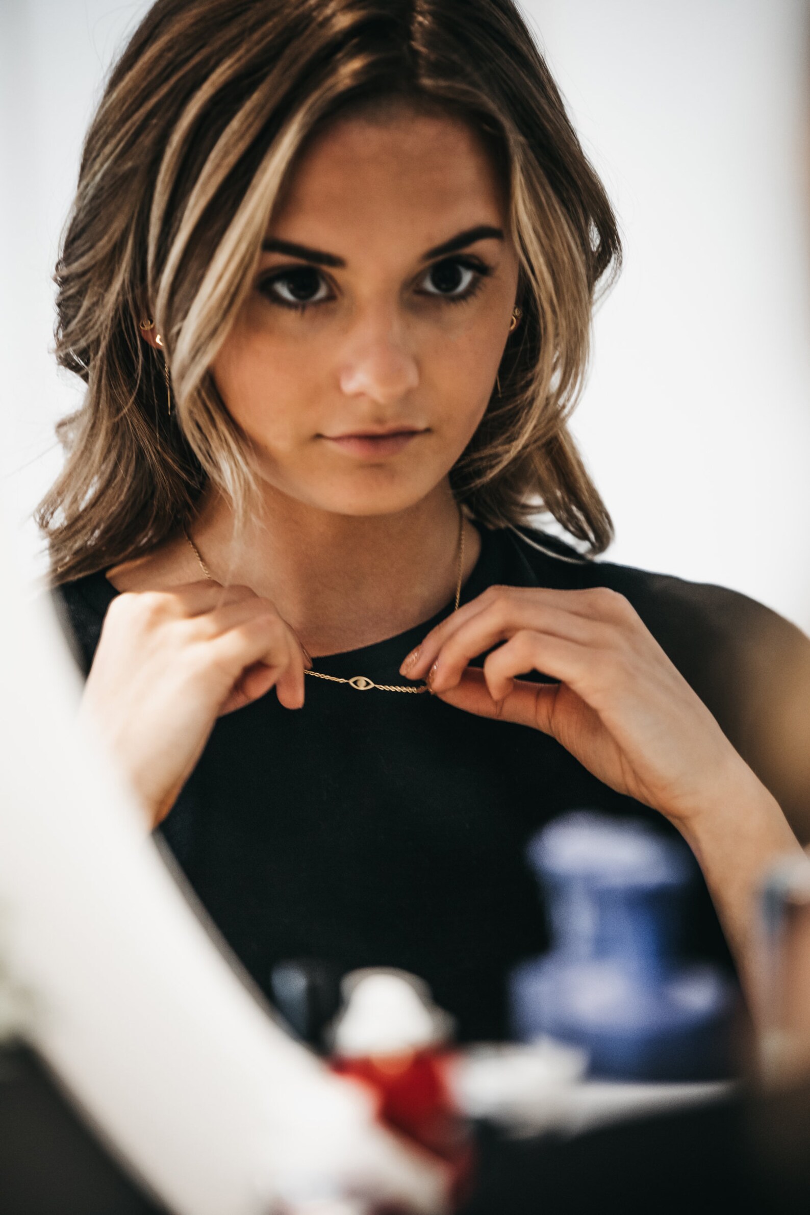 Tiny Evil Eye Necklace Mini Evil Eye Gold Pendant Necklace | Etsy