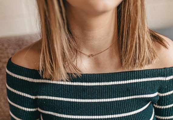 Tiny Evil Eye Necklace Mini Evil Eye Gold Pendant Necklace | Etsy