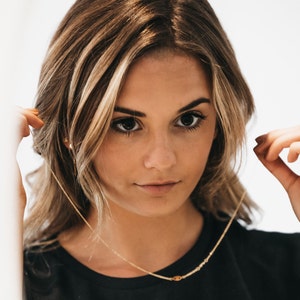 Tiny Evil Eye Necklace • Mini Evil Eye Gold Pendant • Dainty Minimalist ...