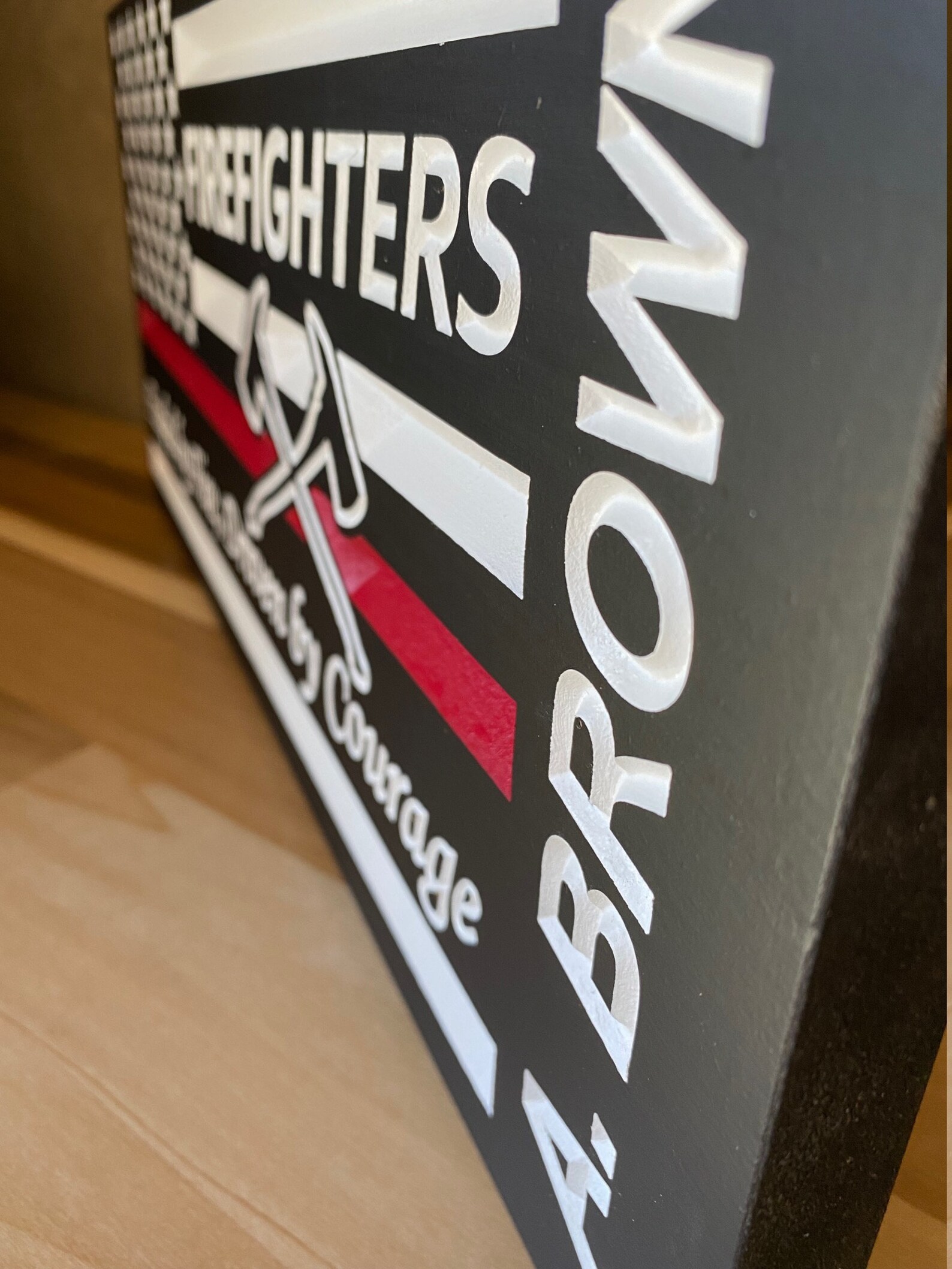 Fire Fighter Custom Name Sign - Etsy