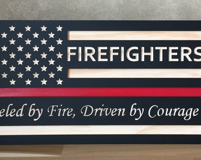 Fire Fighter Custom Name Sign | Etsy
