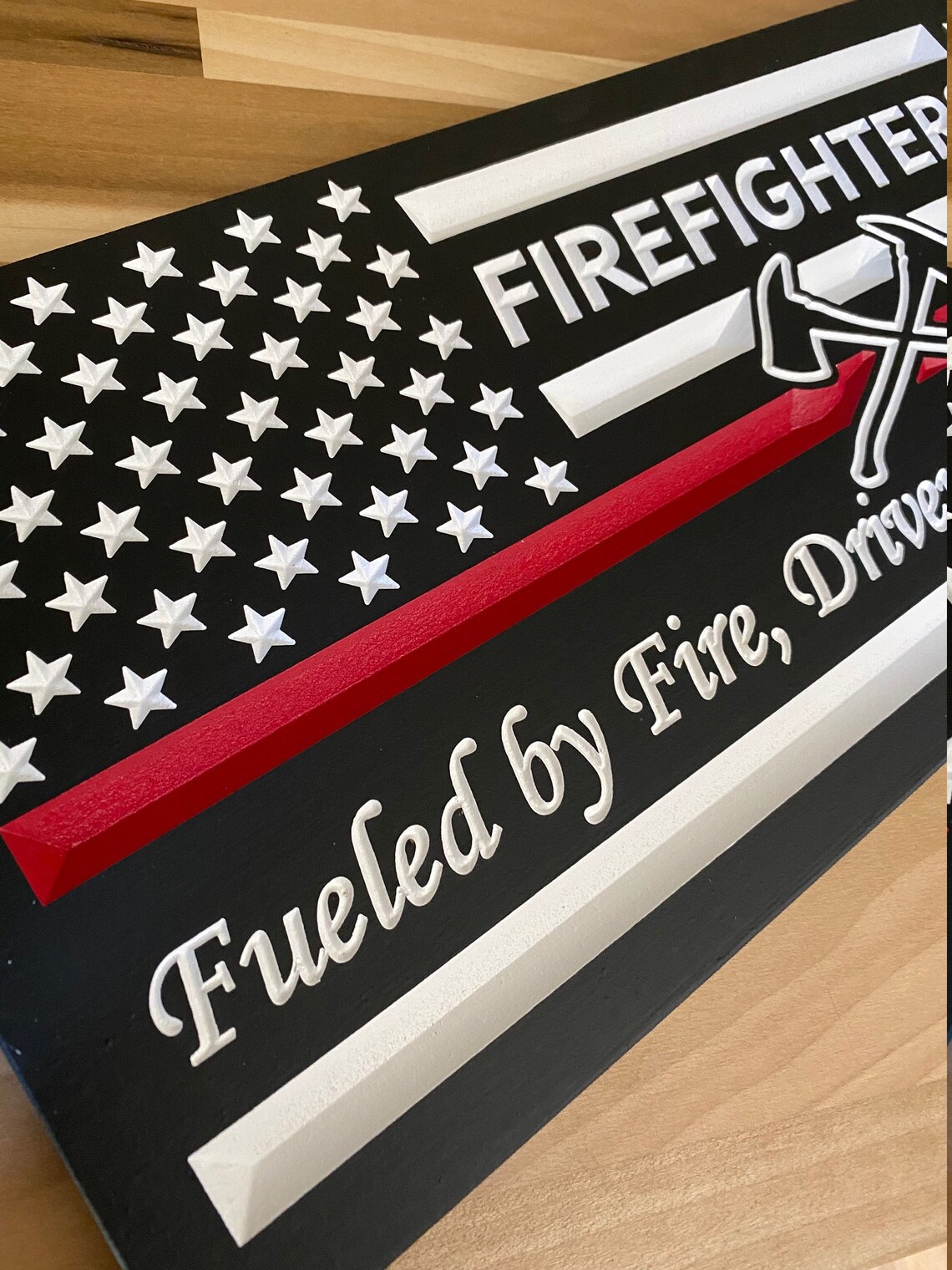 Fire Fighter Custom Name Sign - Etsy