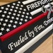 Fire Fighter Custom Name Sign - Etsy