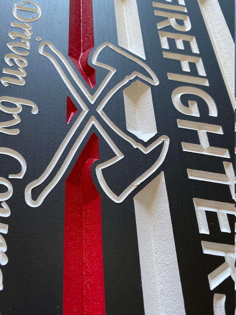 Fire Fighter Custom Name Sign - Etsy