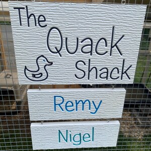 Custom Engraved PVC Chicken Coop Name Sign - Etsy