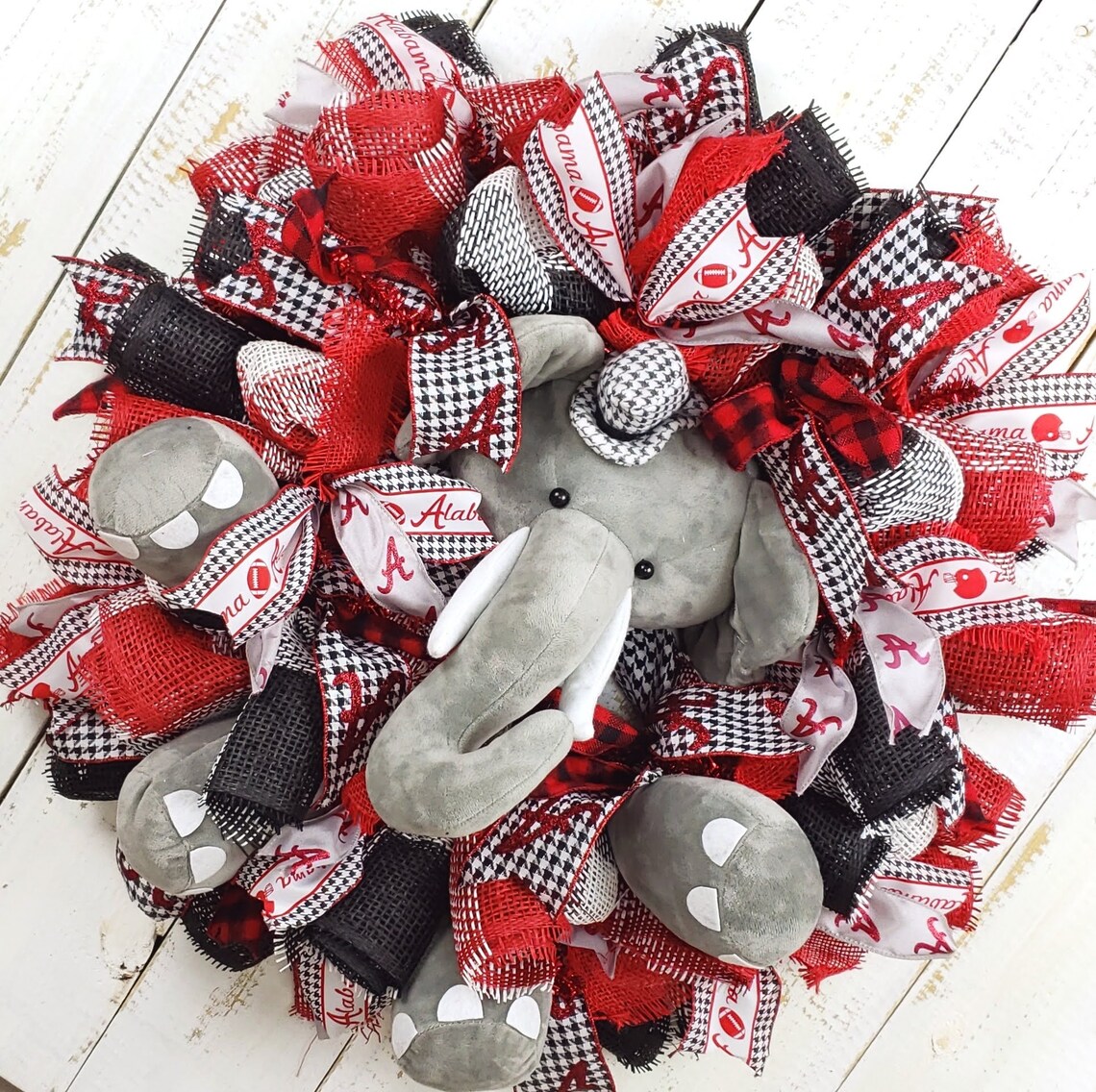 Alabama Crimson Tide Wreath Alabama Alabama Wreath - Etsy
