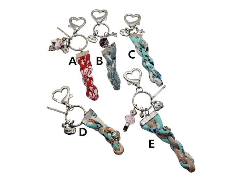 Handmade Limited Edition Boho Keychains, Kimono Keychain, Bag Charms ...