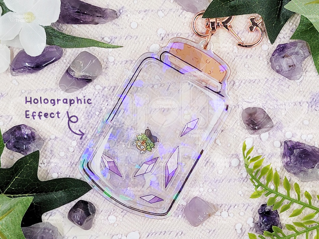 Jewel Shard Bottle Acrylic Shaker Charm - Etsy