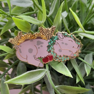 Demeter // Pig Greek God Hard Enamel Pin // Dorable Deities // - Etsy