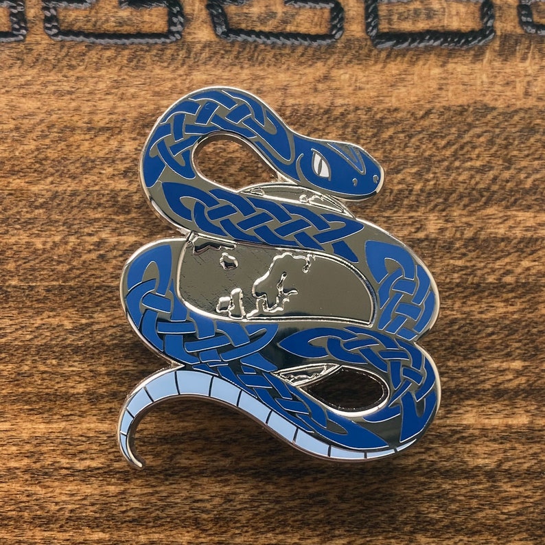 Jormungandr Serpent// Norse Icon Hard Enamel Pin // Ragnarok - Etsy