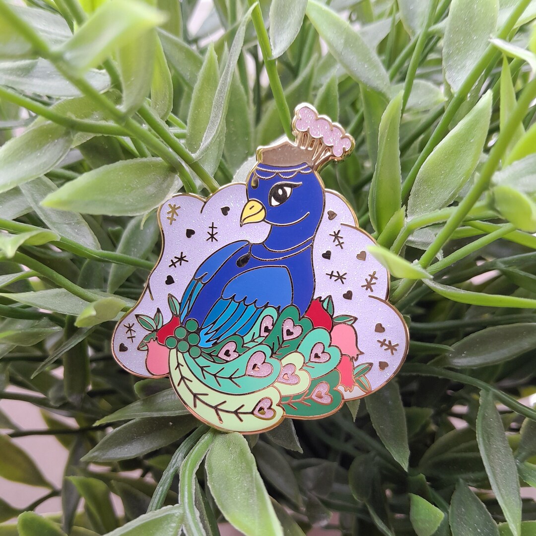 Hera // Peacock Greek God Hard Enamel Pin // Dorable Deities // 50mm ...