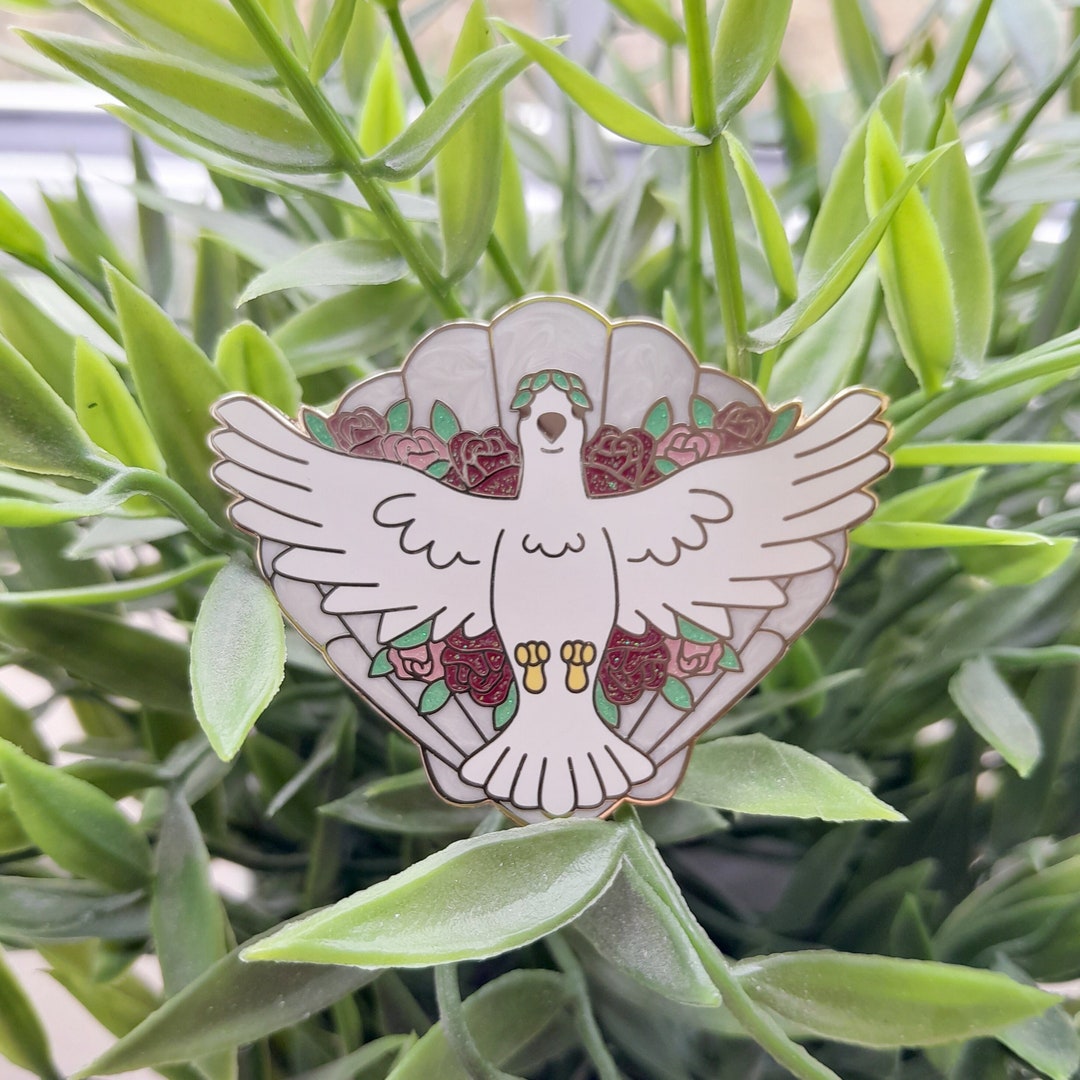 Aphrodite // Dove Greek God Hard Enamel Pin // Dorable Deities // 50mm ...