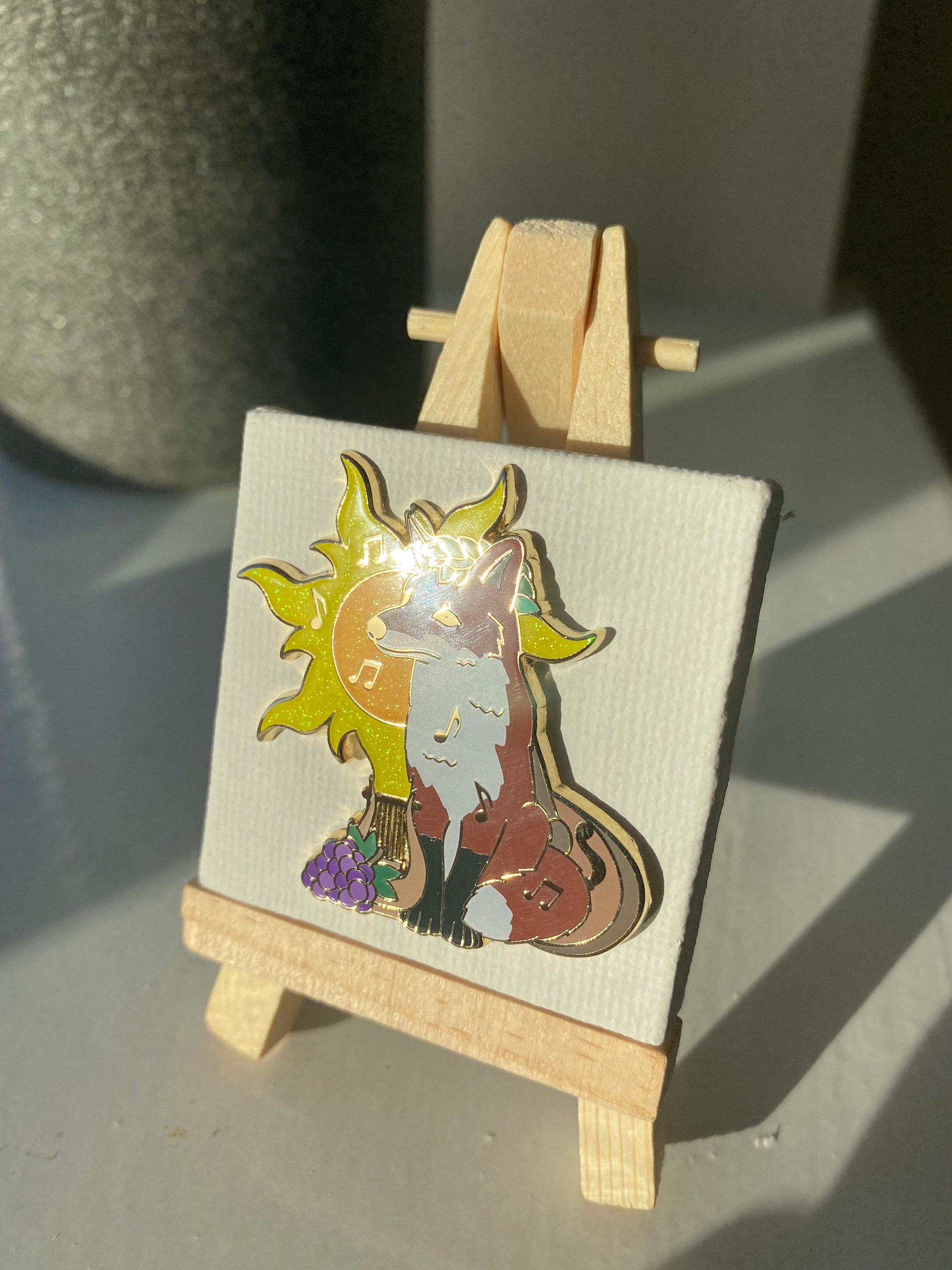 Apollo // Fox Greek God Hard Enamel Pin // Dorable Deities // | Etsy
