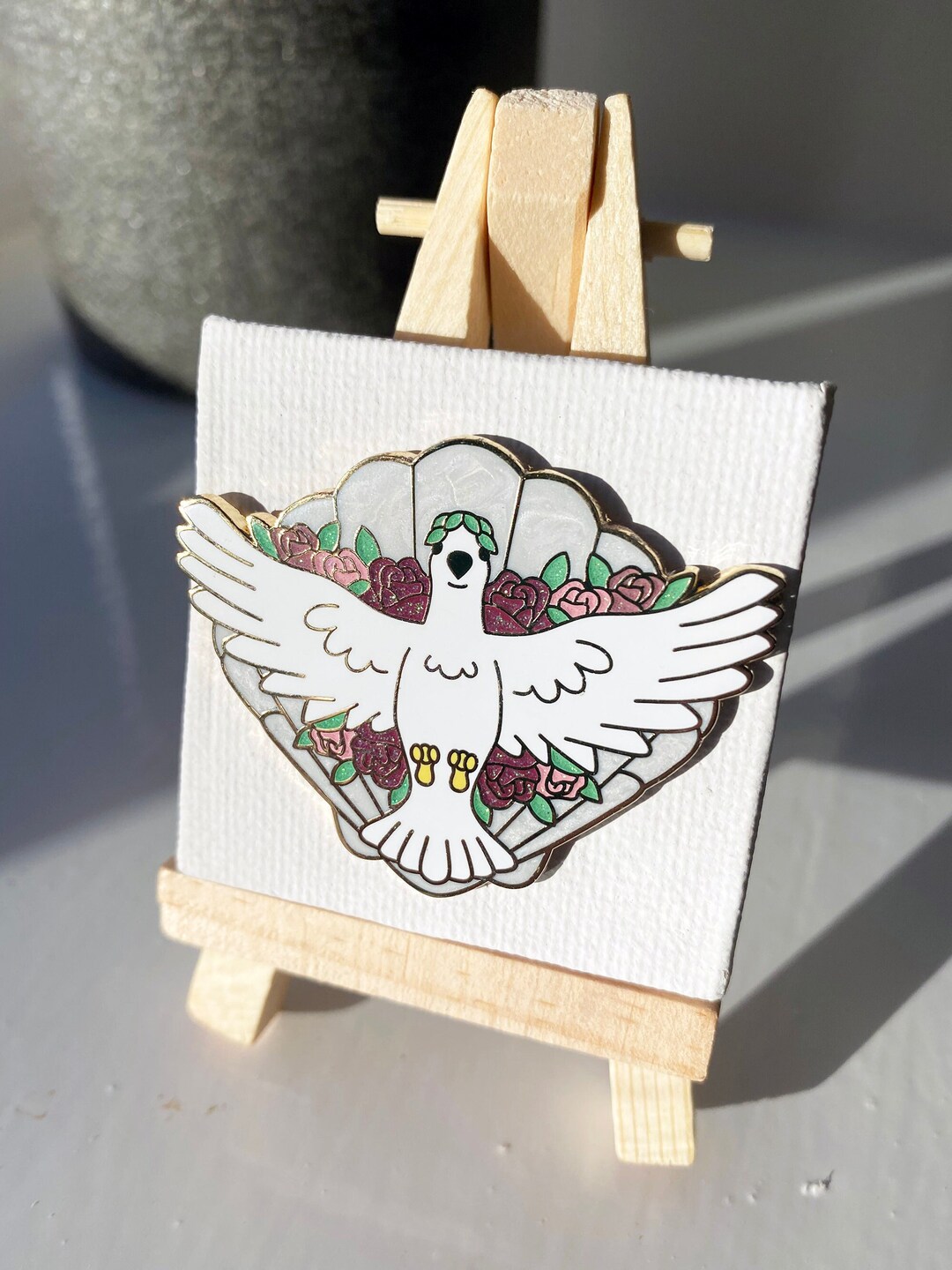 Aphrodite // Dove Greek God Hard Enamel Pin // Dorable Deities - Etsy