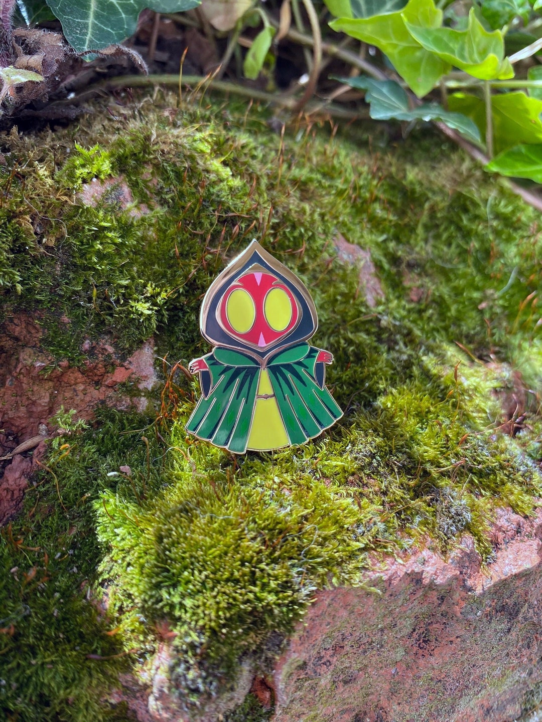 Flatwoods Monster Enamel Pin // 35mm Tall // Gold Plated // Cryptid Series - Etsy