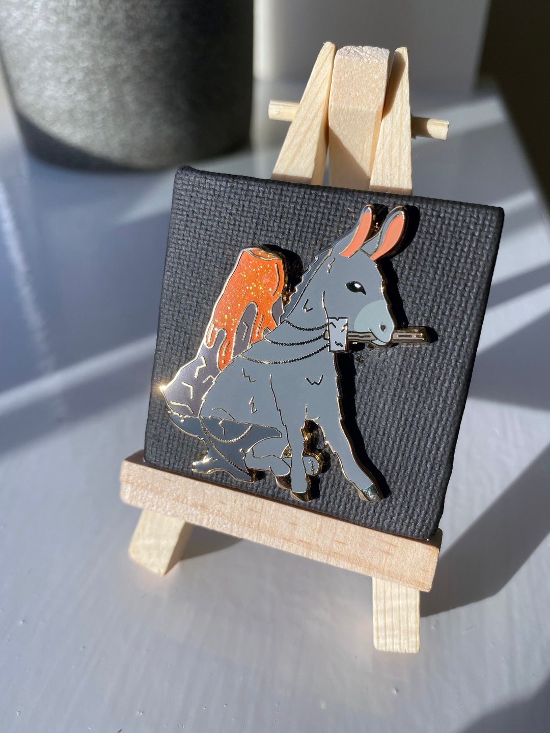 Hephaestus // Donkey Greek God Hard Enamel Pin // Dorable - Etsy