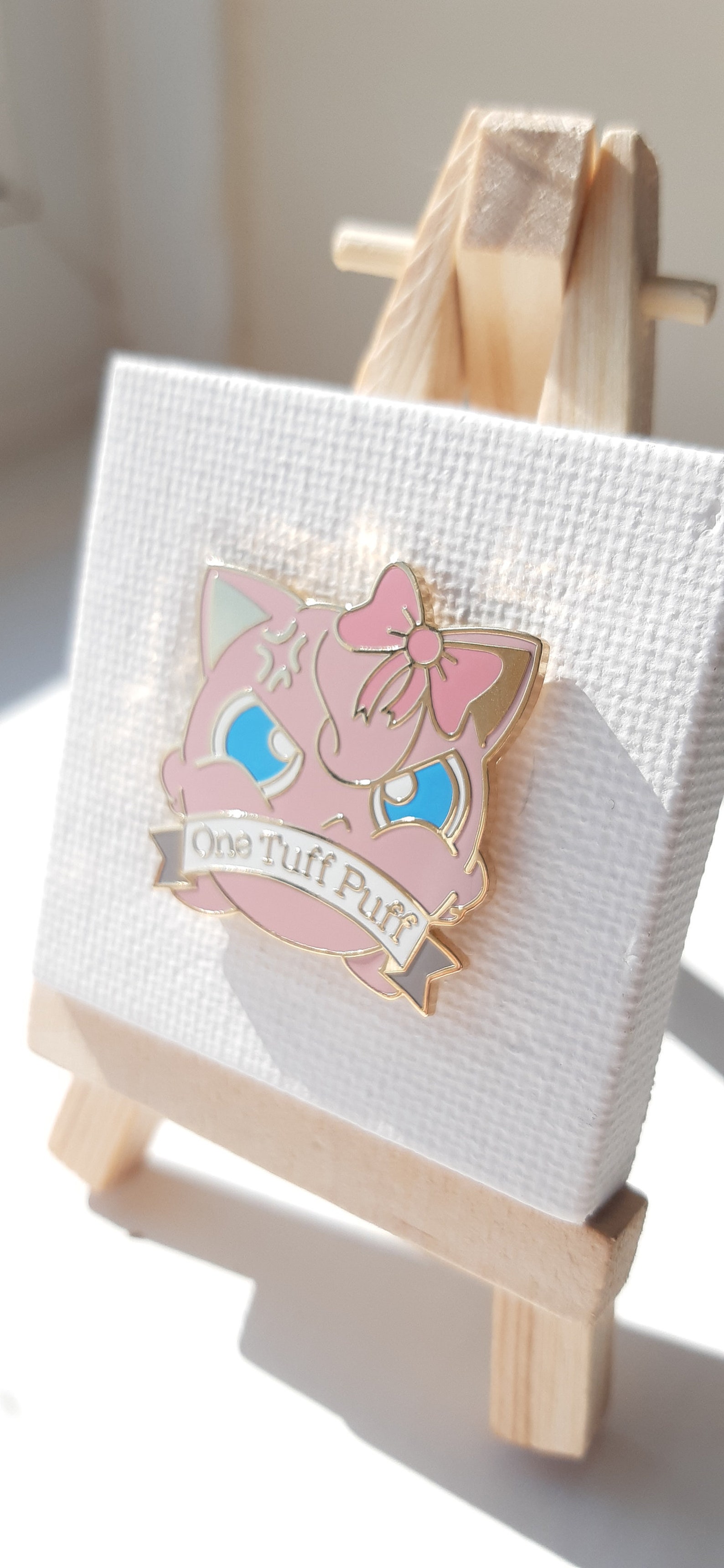 One Tuff Puff Hard Enamel Pin // Motivational Jigglypuff // | Etsy