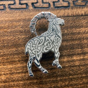 Thor Goat // Norse Icon Hard Enamel Pin // Ragnarok Series // 50mm Tall ...