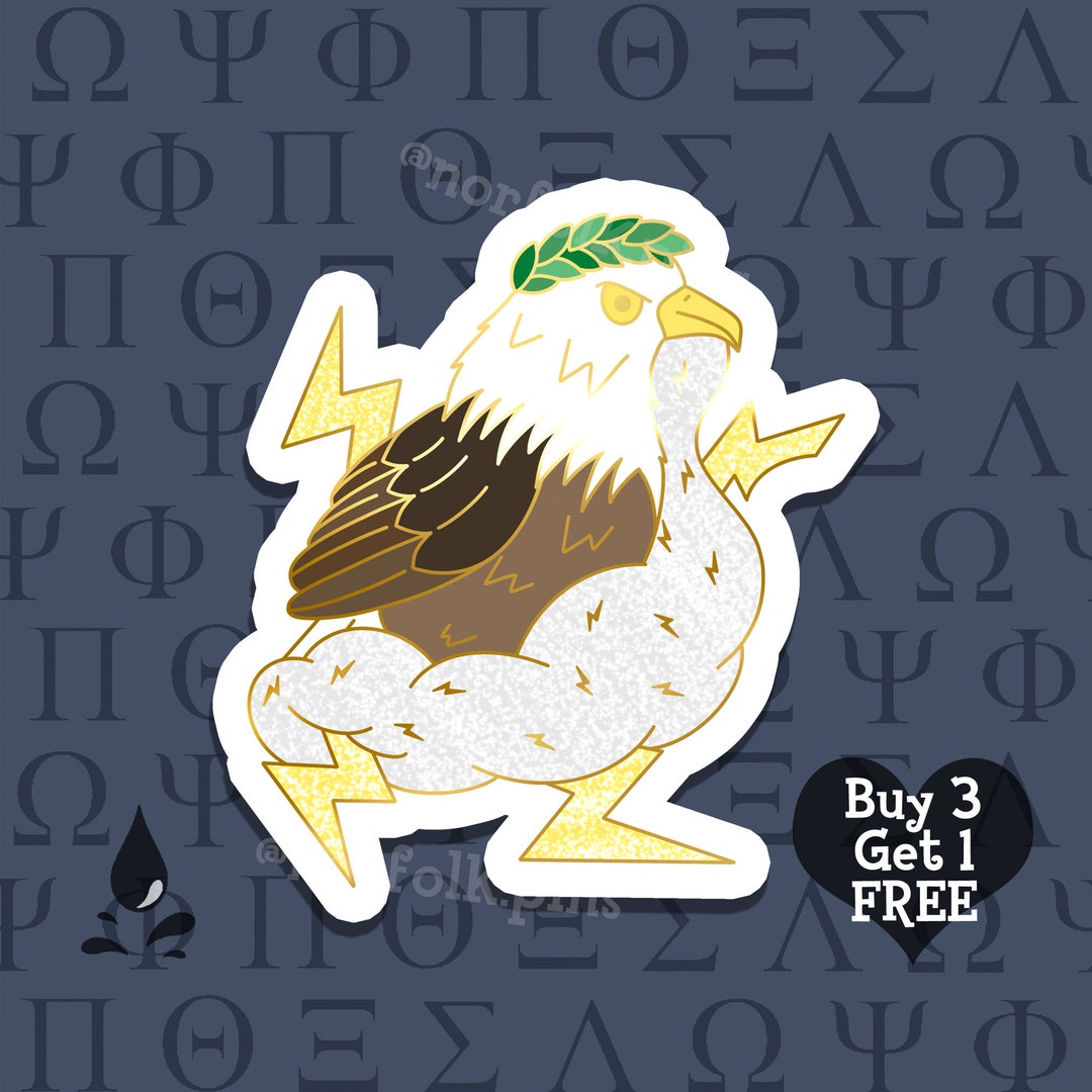 Zeus Eagle Sticker // 'dorable Deities Series 2 // - Etsy UK