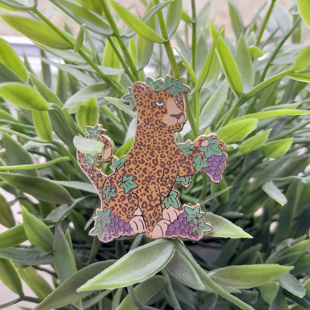 Dionysus // Leopard Greek God Hard Enamel Pin // Dorable Deities ...