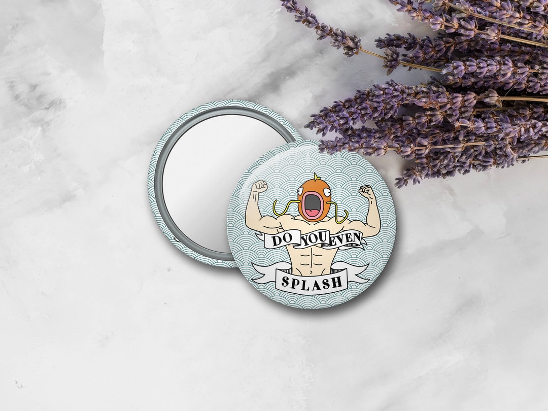 Buff Magikarp Japanese Waves // Pocket Hand Mirror // - Etsy