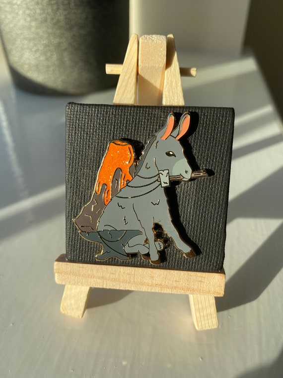 Hephaestus // Donkey Greek God Hard Enamel Pin // Dorable | Etsy