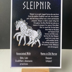 Sleipnir Horse// Norse Icon Hard Enamel Pin // Ragnarok Series // 50mm ...