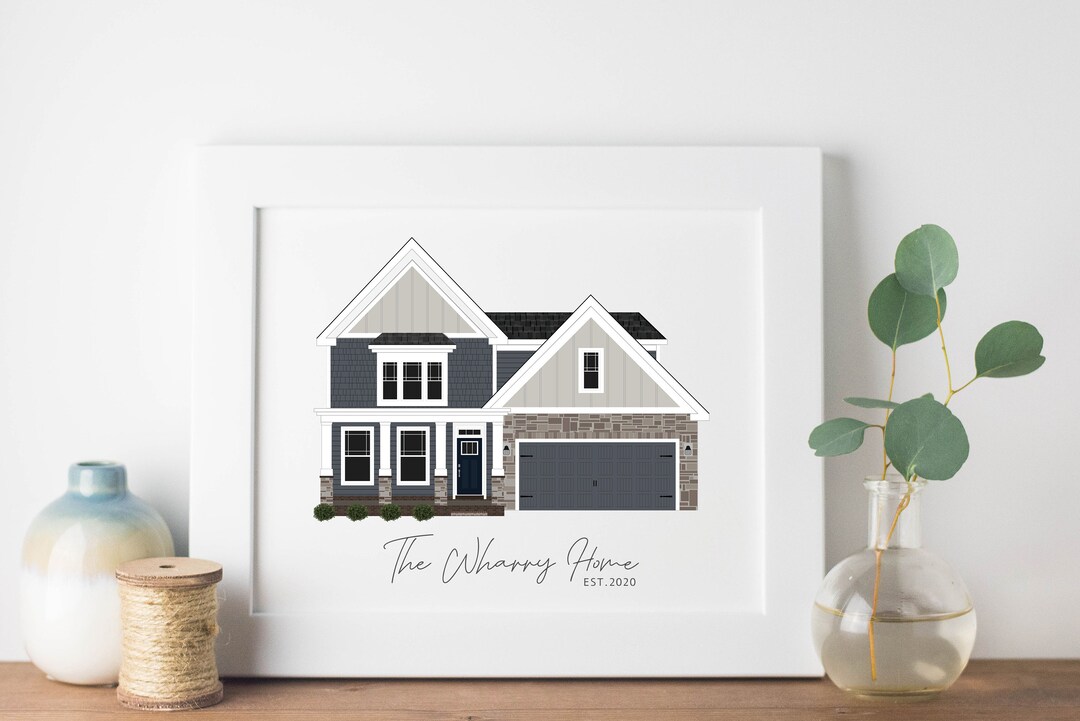 Customized House Print, House Warming Present, New House Print *READ ...