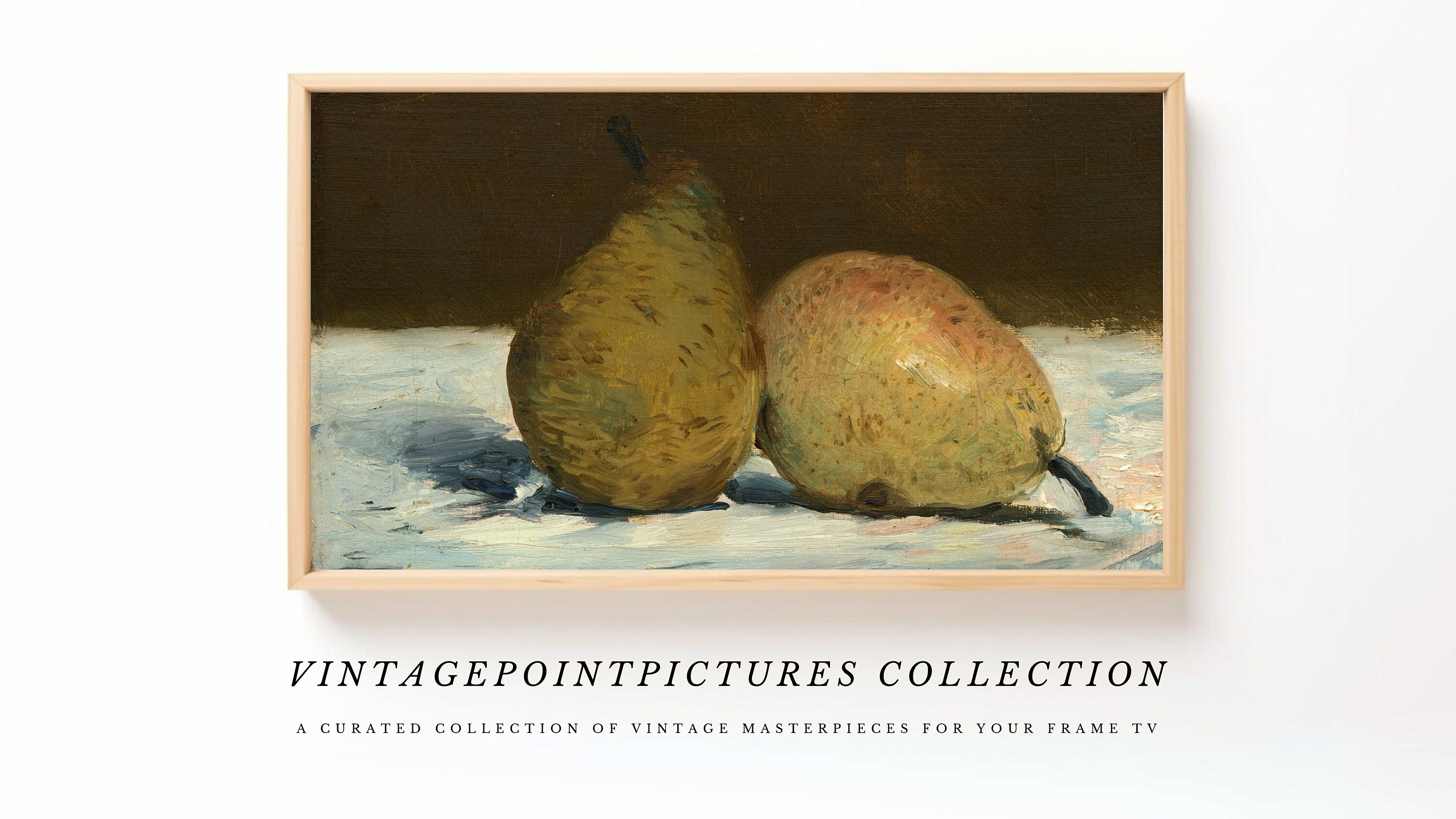 Pear Still Life Painting Frame TV Art - Etsy