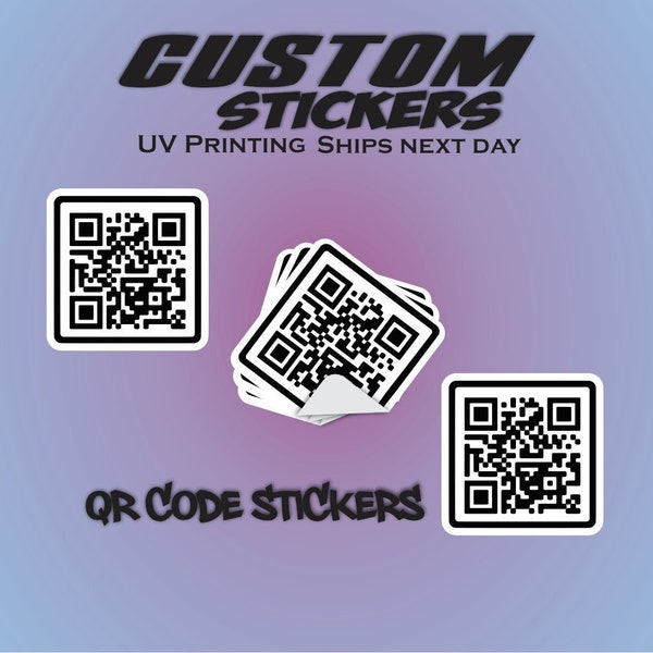 Qr Code Sticker - Etsy