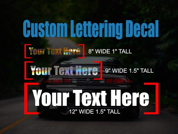 Custom Bulk Personalized Vinyl Decal Lettering Sticker for Car | Etsy