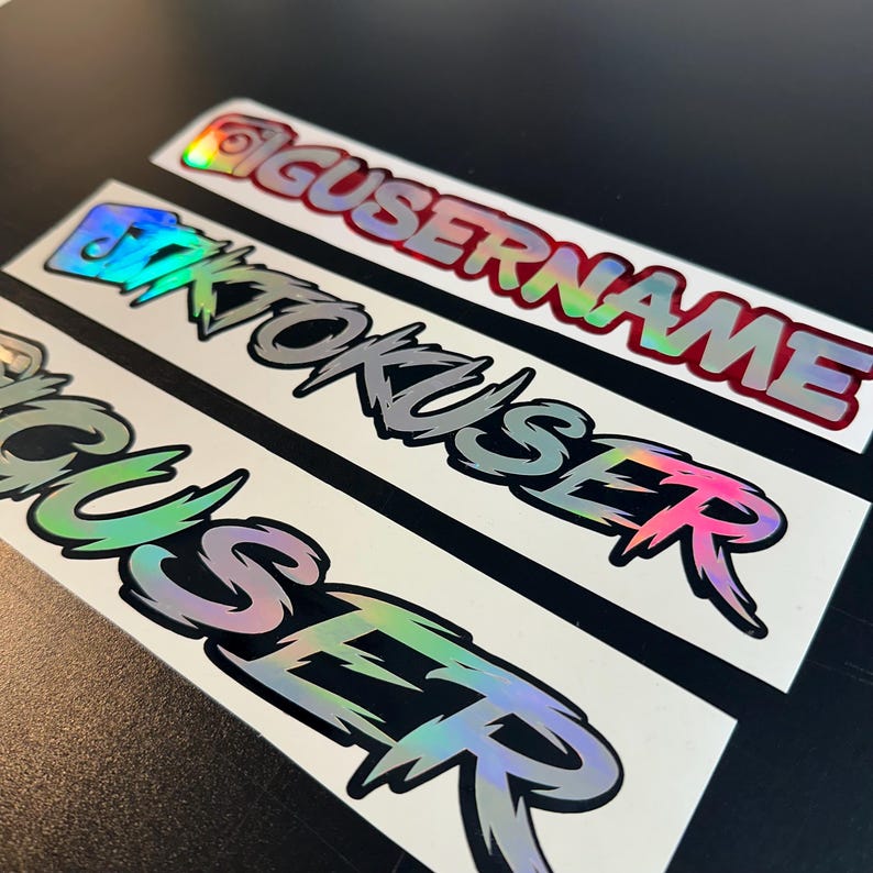 Custom Instagram Name Vinyl Decal - Personalized IG Username Sticker ...
