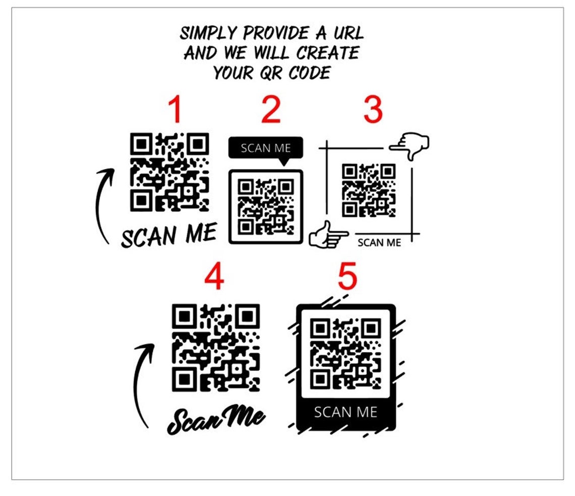 QR Code Design Your Own Storefront Window Business Decal | Etsy