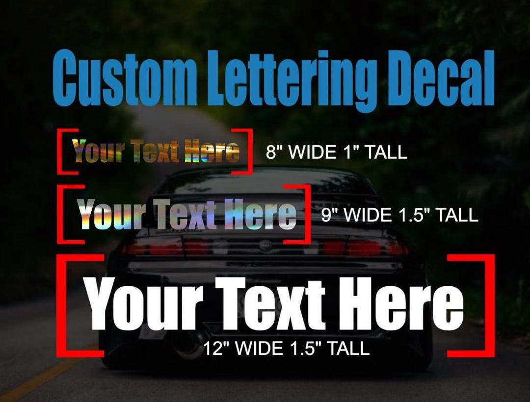 Custom Decals Labeling Stickers Custom Vinyl Text Decals, Custom ...
