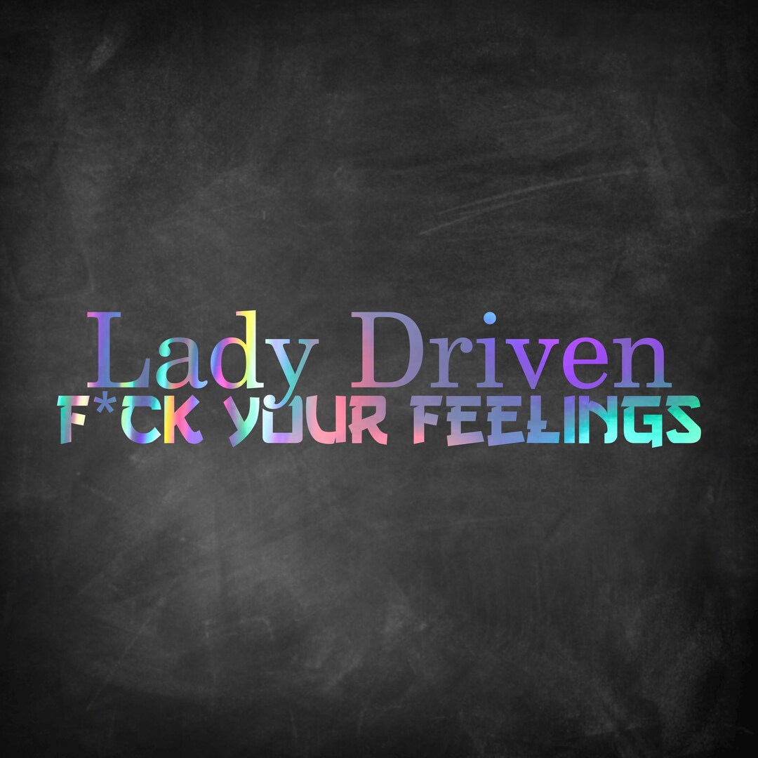 Lady Driven Car Decal: JDM Vinyl Window Sticker - Etsy
