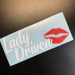 Lady Driven Decal Stickers Car Window Stickers for Her - Etsy