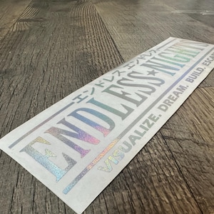 Endless Nights JDM Car Window Decal Sticker Bumper Sticker, Windshield ...