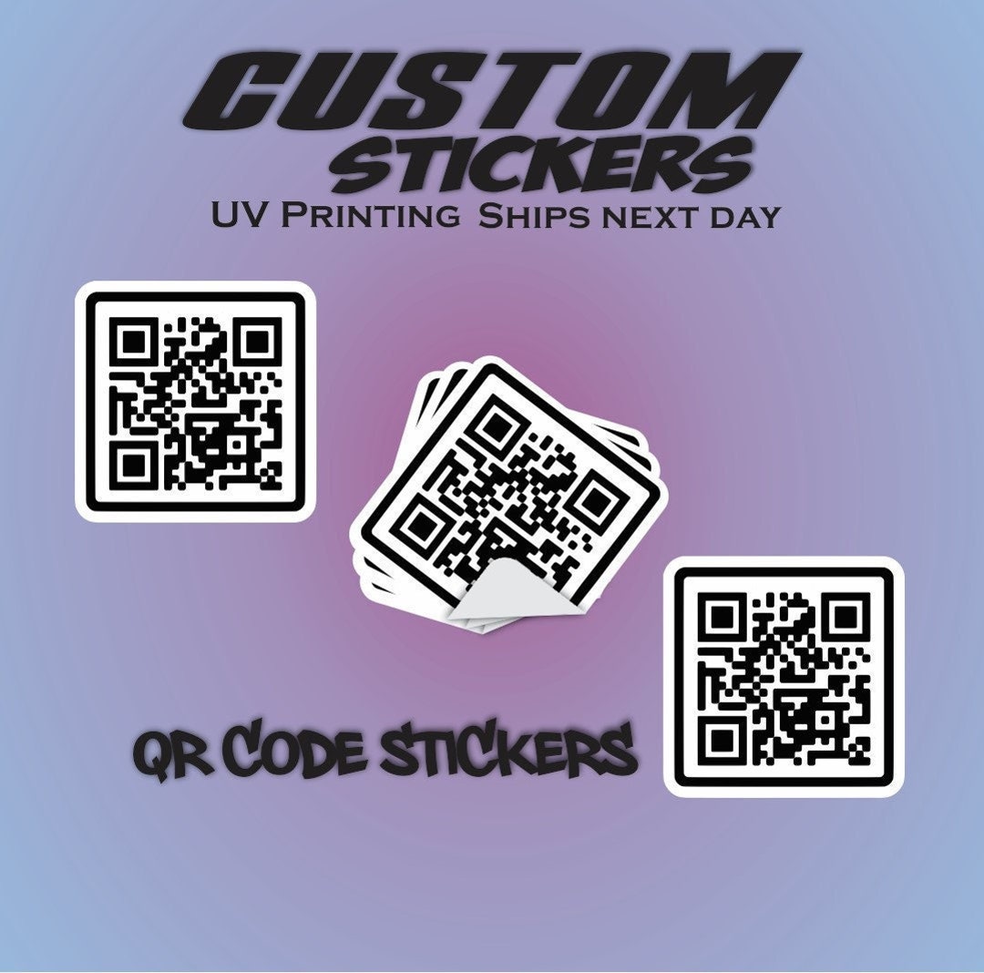QR Code Custom Sticker Pack, Storefront Window Business Stickers ...