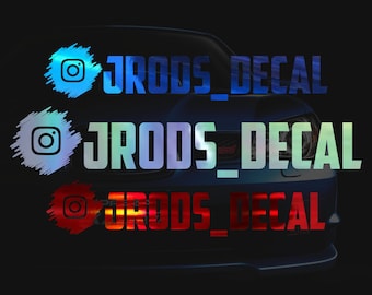 Custom TWITTER Name Decal FREE SHIPPING - Etsy