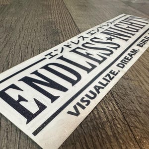 Endless Nights JDM Car Window Decal Sticker Bumper Sticker, Windshield ...