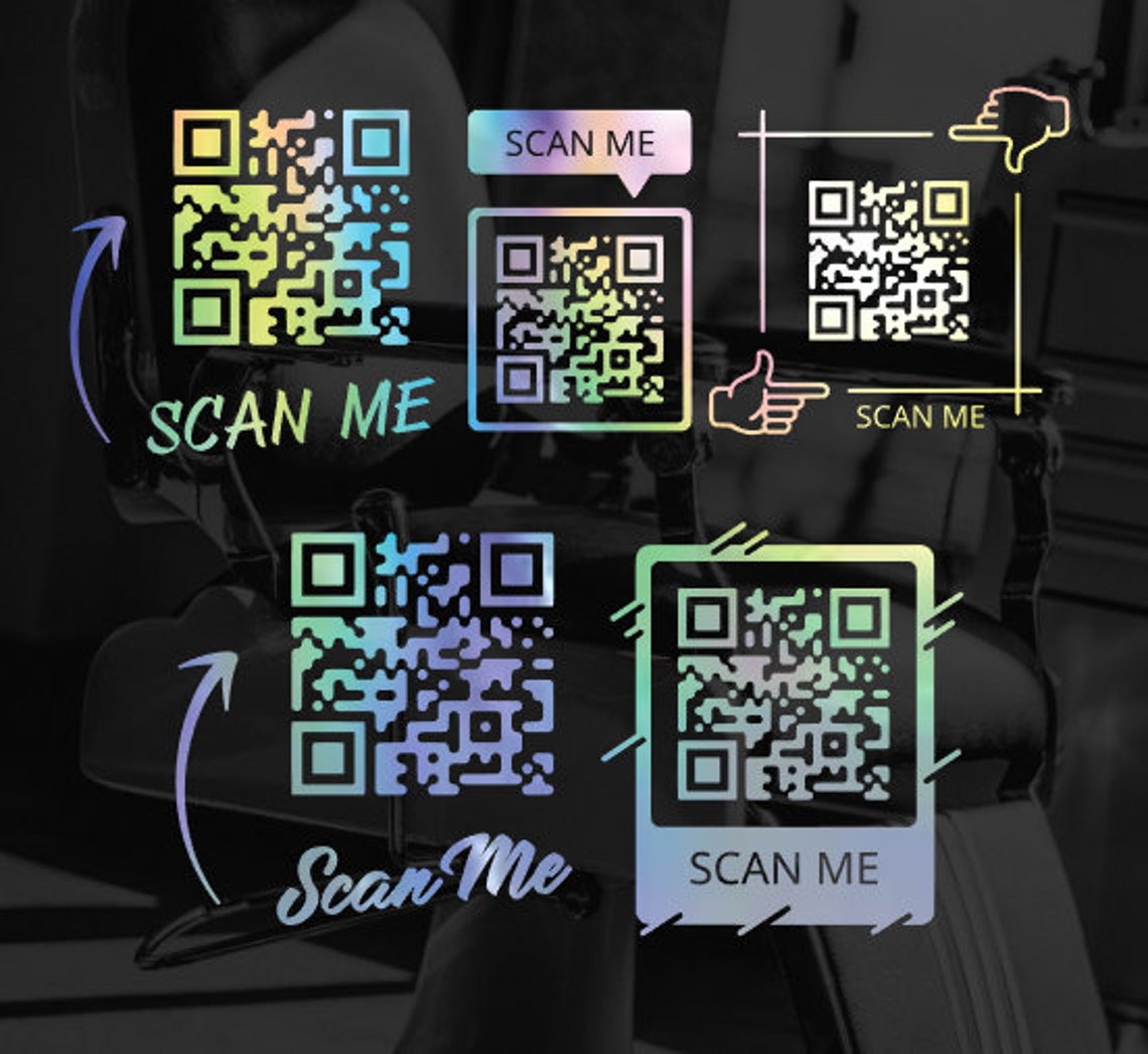 QR Code Design Your Own Storefront Window Business Decal | Etsy
